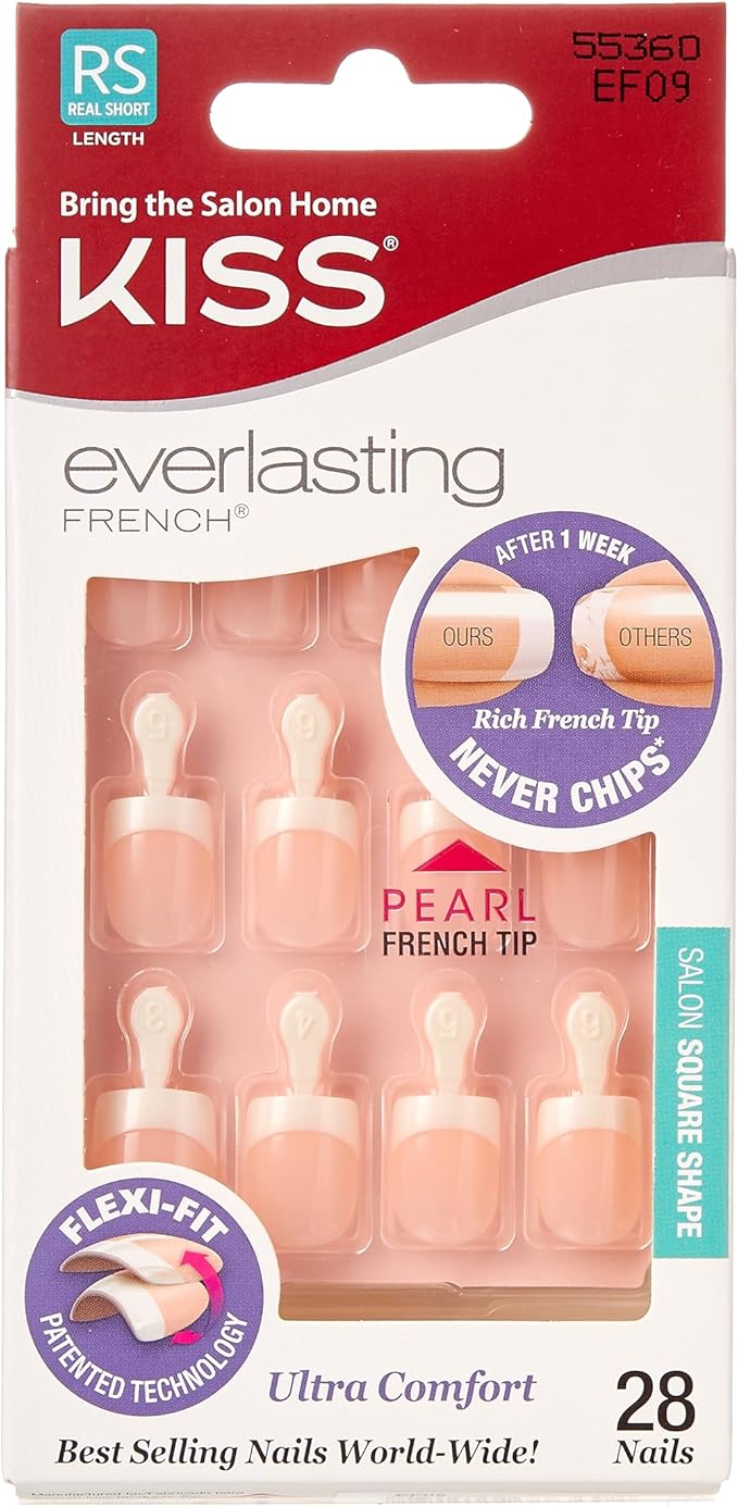 Kiss Everlasting French Nail Manicure, Chip-Free, Flexi-Fit Technology ...