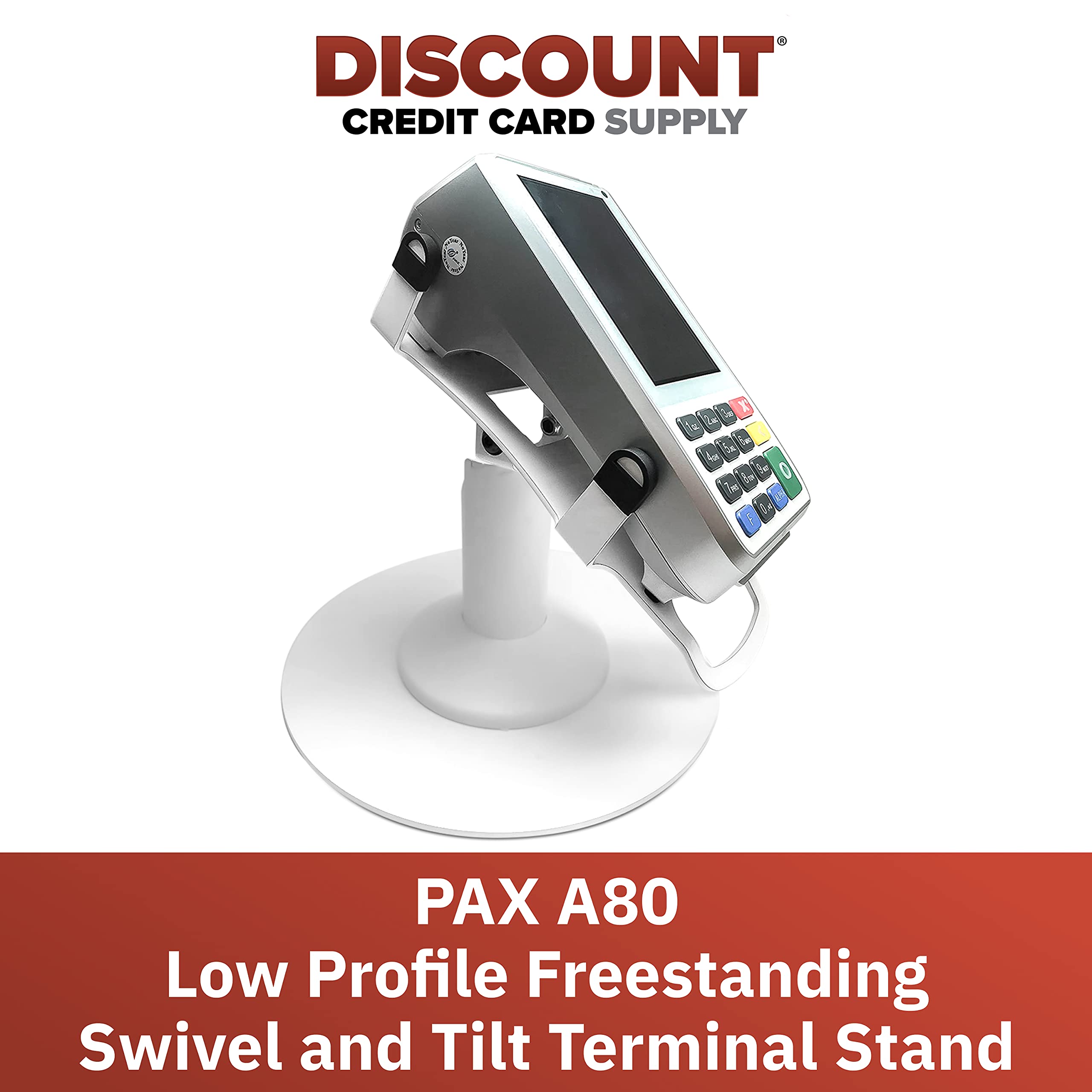 Square Terminal Stand DCCStands PAX A80 Terminal Stand - Swivel & Tilt ...