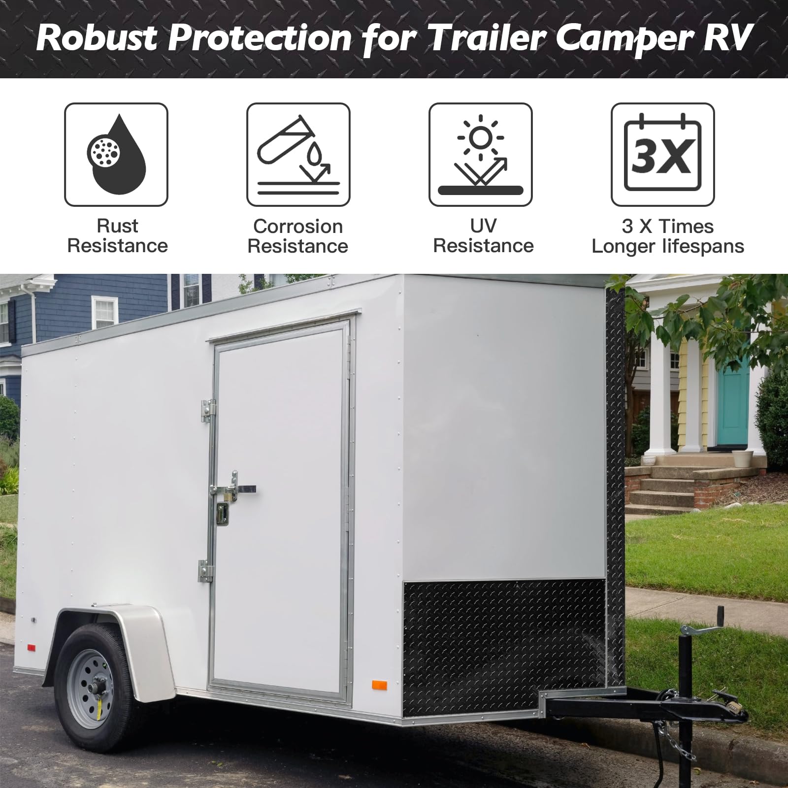 Snapklik.com : Royilink Black Anodized Aluminum Diamond Plate 3003 H22 ...