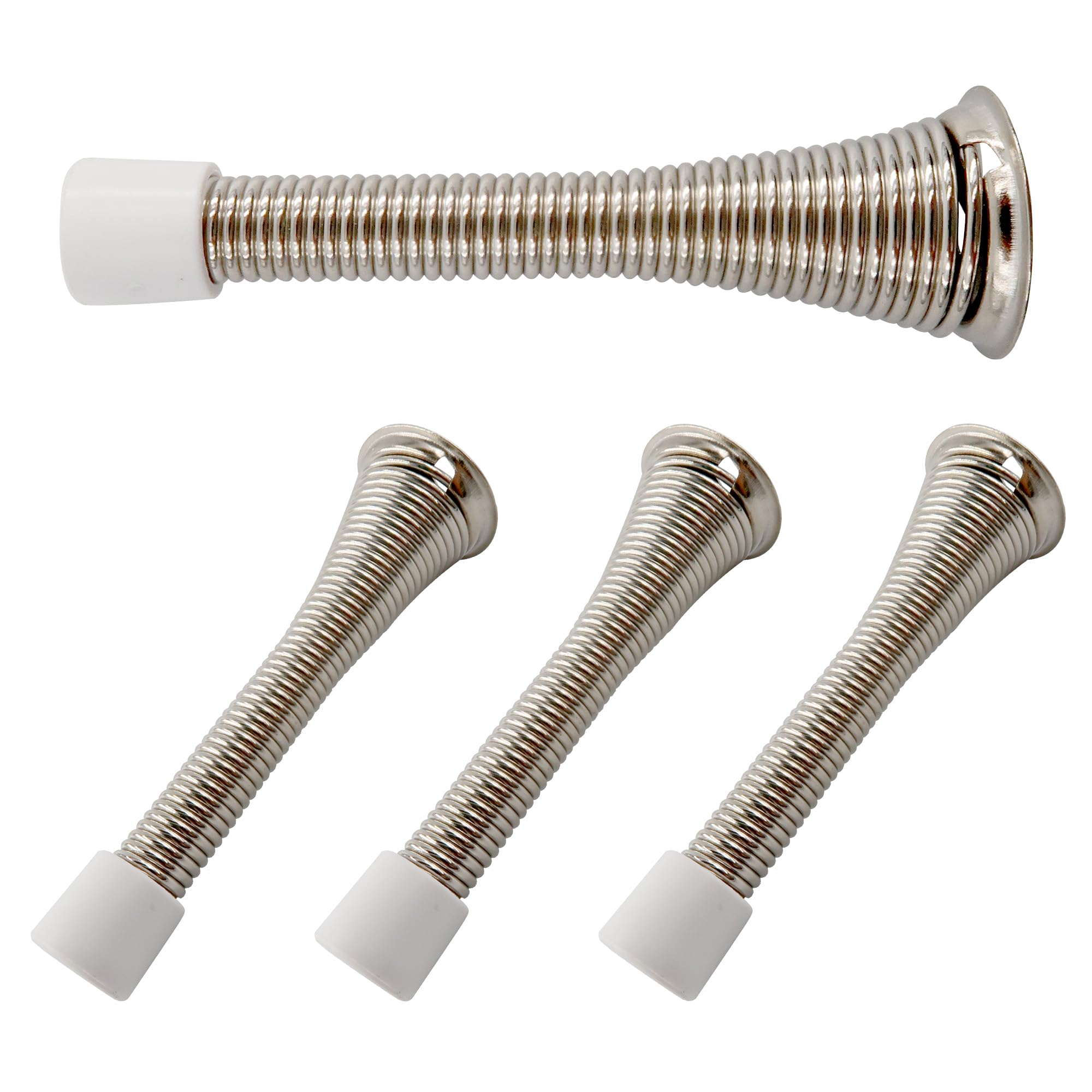 Snapklik.com : PDETVEO 4PCS 3-1/4 Inch Spring Door Stoppers, Silver ...
