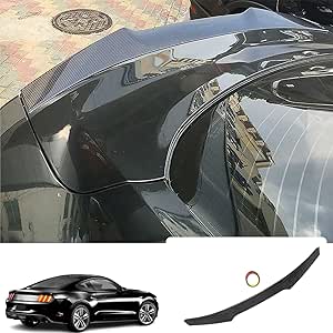 Amazon.com: Jun-Star Carbon Fiber Rear Trunk Lip Spoiler for Ford ...