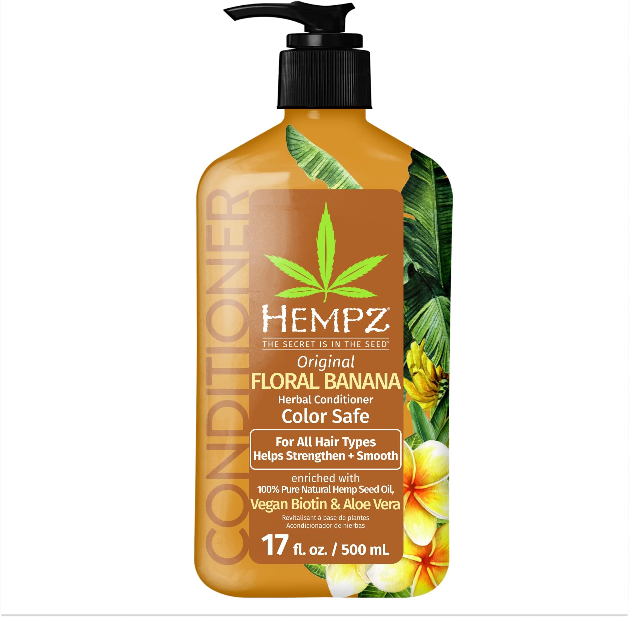 Amazon.com : Hempz Biotin Conditioner - Original Light Floral & Banana ...