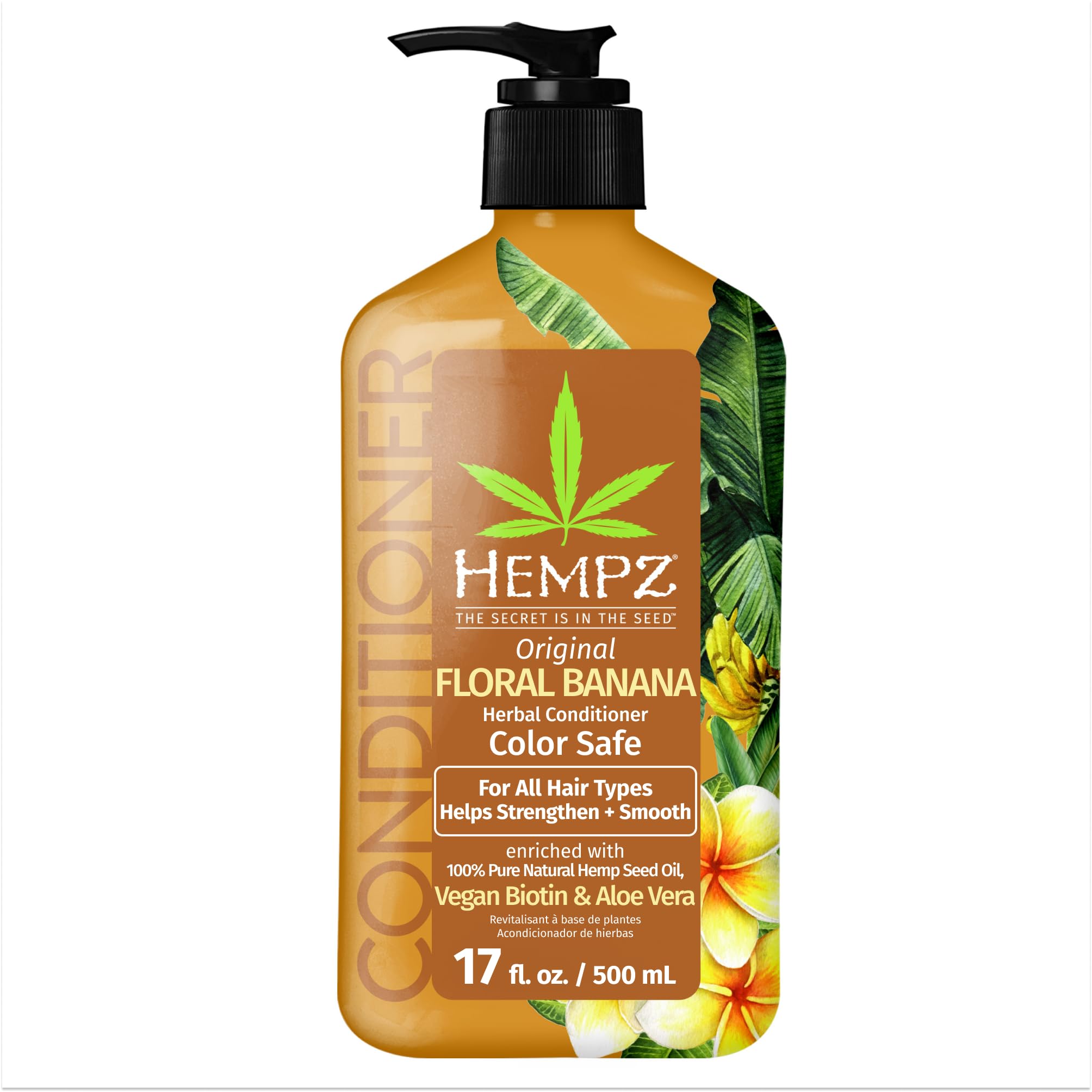 Amazon.com : Hempz Biotin Conditioner - Original Light Floral & Banana ...