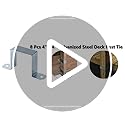 Amazon.com: 8 Pcs 4" x 4" Strap Wood Post Ties Bracket, 14 Gauge(2 mm ...