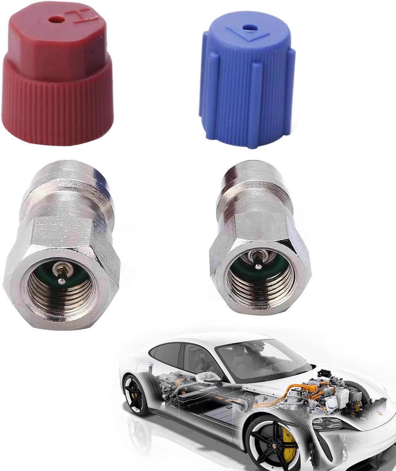 Amazon.com: linshesf Quick Couplers Kit, Quick Coupler Valve A/C 90 ...