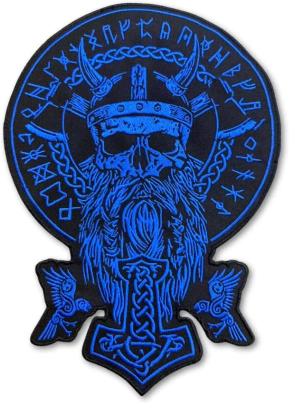 Amazon.com: Large Embroidered Odin Back Patch for Vest, Iron-on : Arts ...