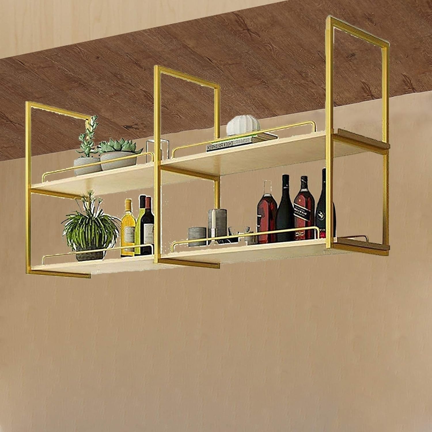 Amazon.com: Wine Rack, Wine Rack Ceiling Wine Rack Hanging Shelf Wine ...