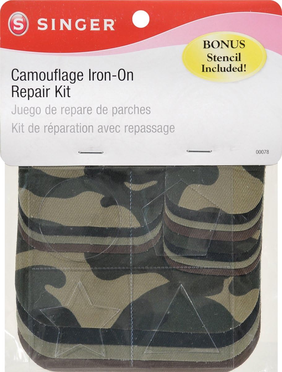 Amazon.com: SINGER Camouflage Iron-On Repair Kit