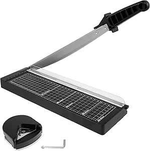 Amazon.com: Abizarch 12" Guillotine Paper Cutter, Heavy Duty 8-Sheet ...