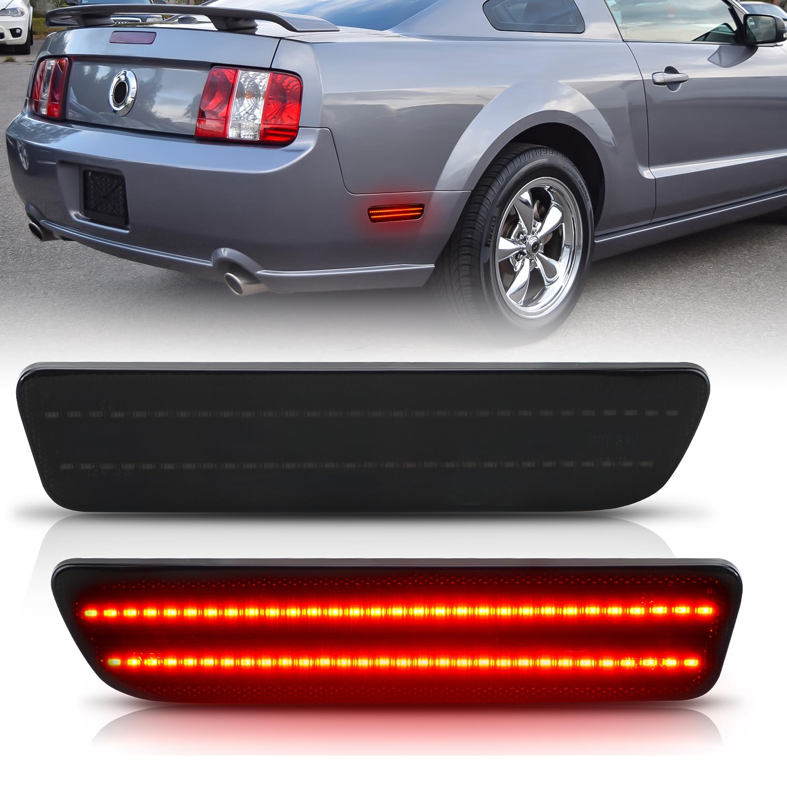 Amazon.com: Bestview LED Rear Side Marker Lights for Ford Mustang 2005 ...