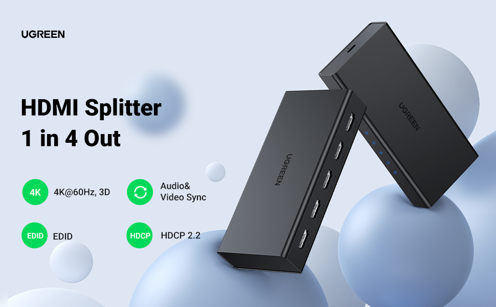 Watch UGREEN HDMI Splitter 1 in 4 Out 4K@60Hz on Amazon Live