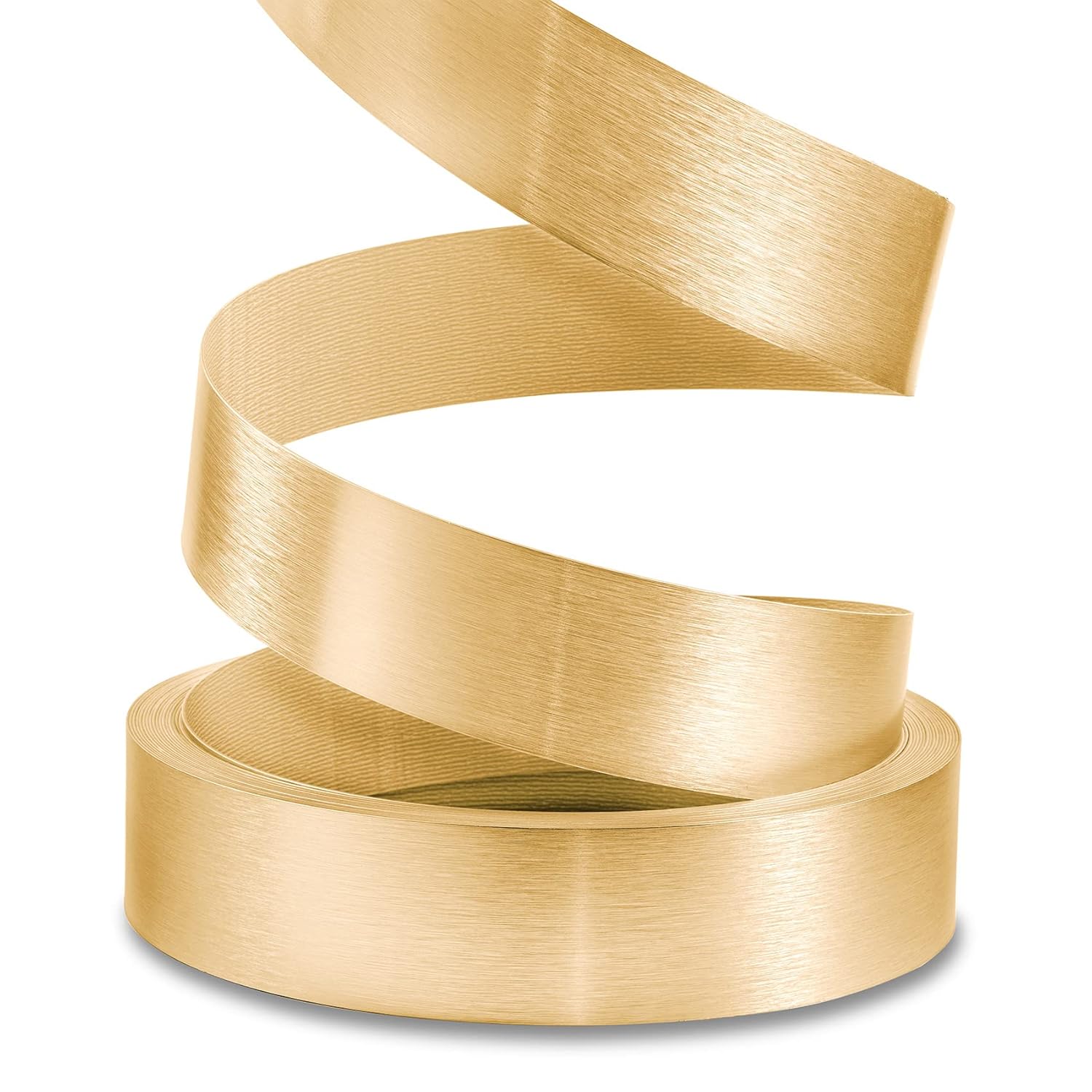 ZYJT Gold Edge Banding, 2" x 100ft Brushed Aluminum Edge Banding PVC ...