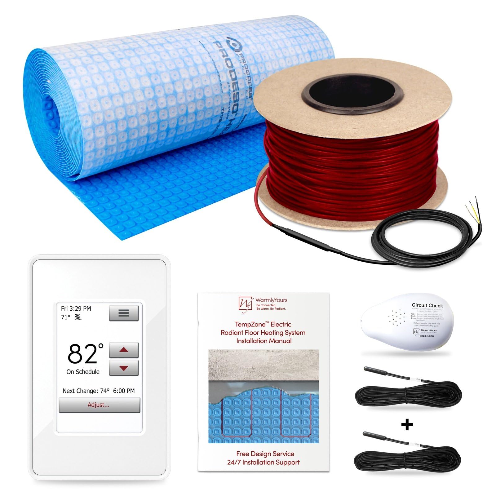 Buy WarmlyYours 21 sqft (120V) Electric Radiant Floor Heating System ...