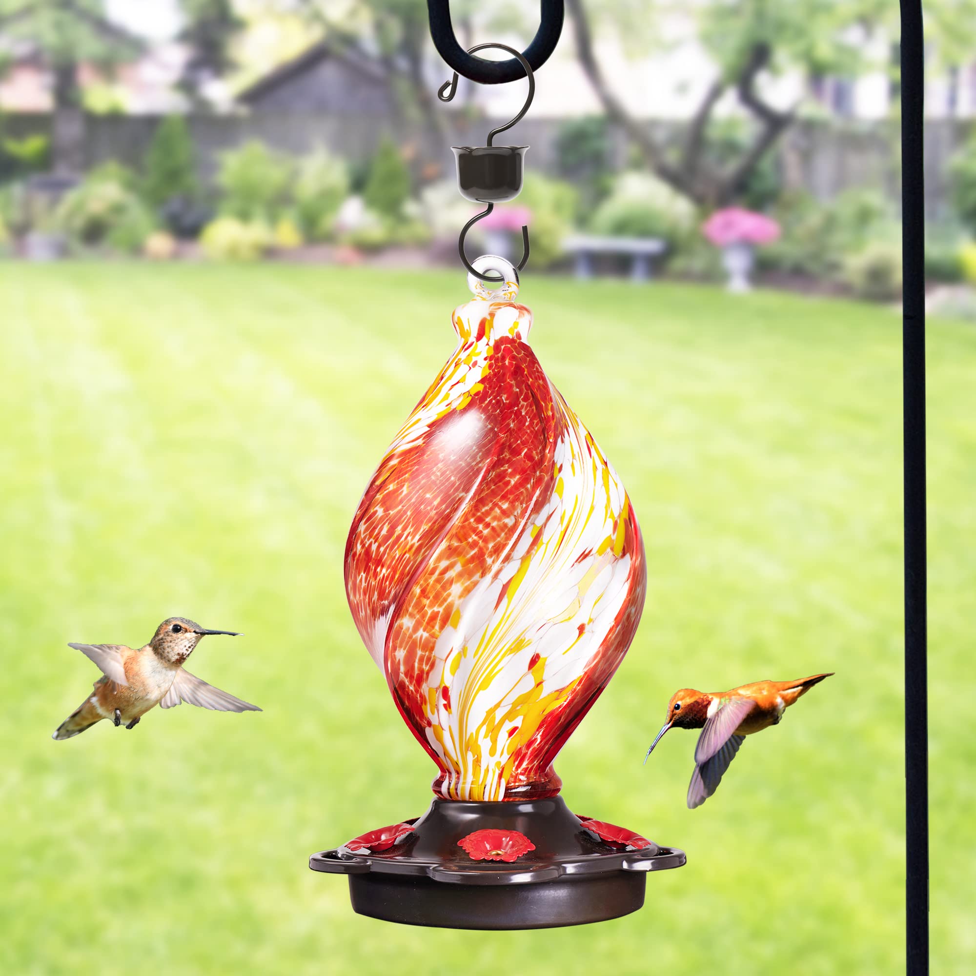 Snapklik.com : LUJII Ice Cream Shaped Spiral Hummingbird Feeder, Hand ...