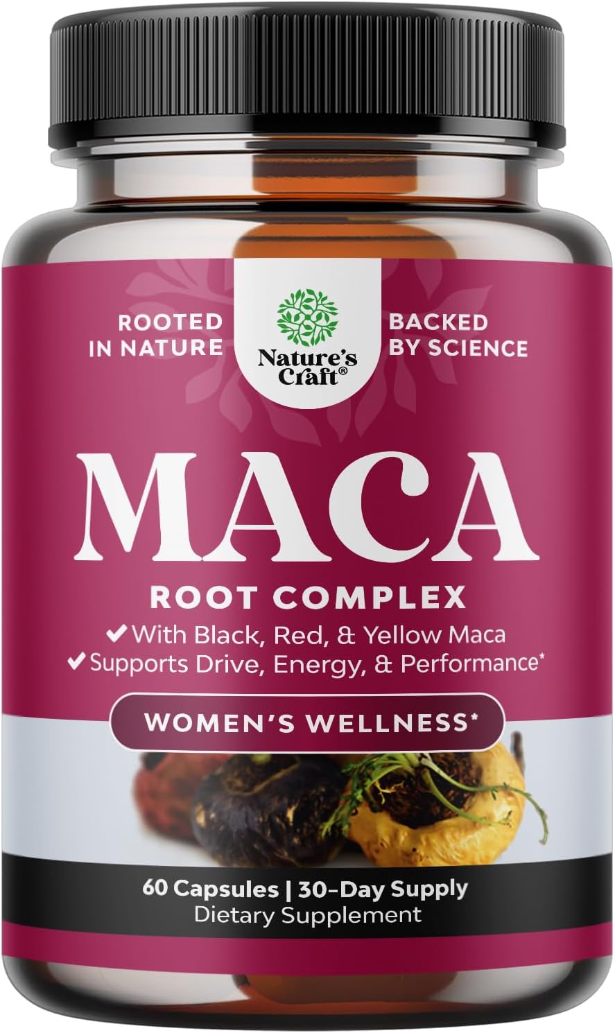 Amazon.com: Organic Maca Root Capsules for Women - Potent Herbal ...