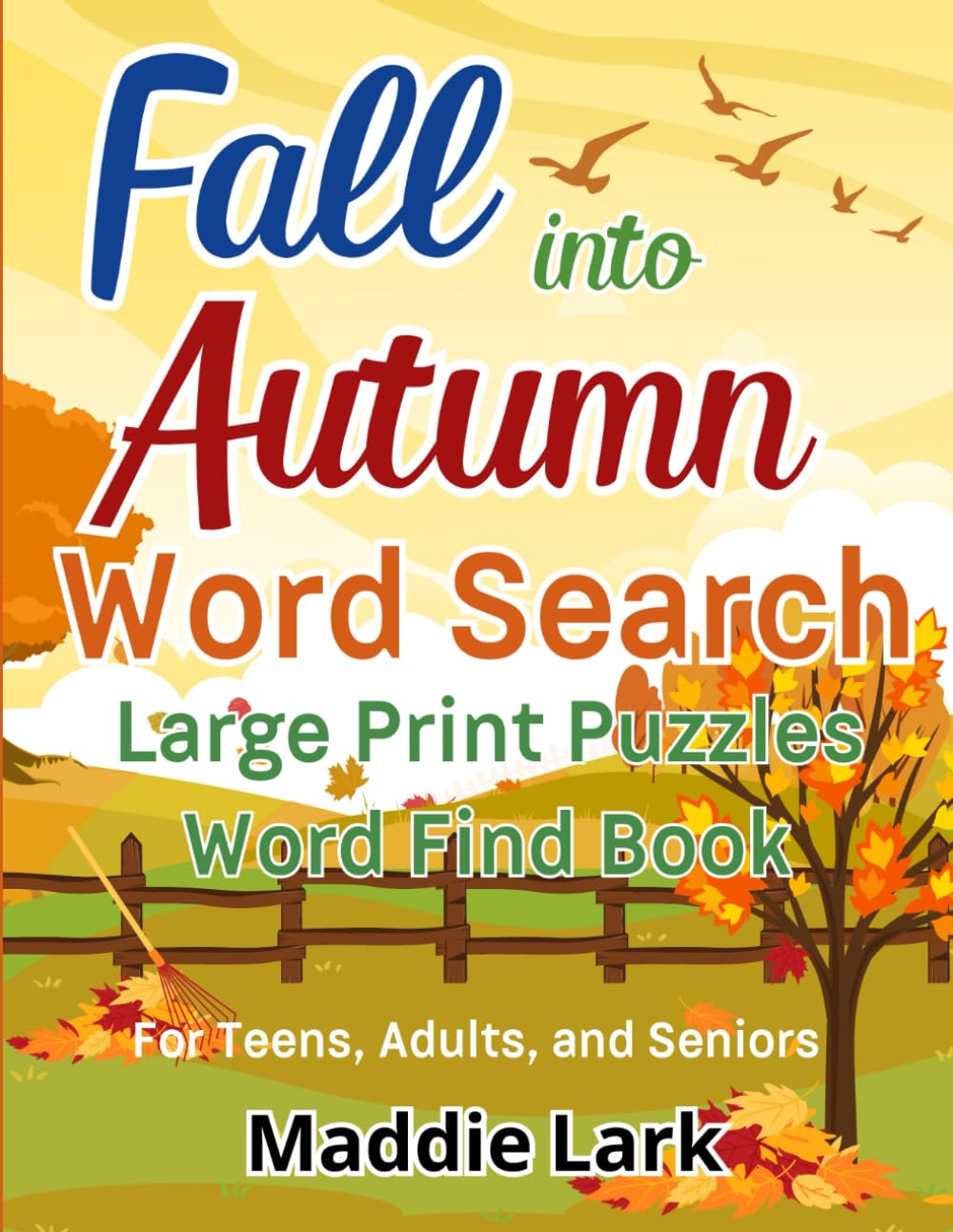 Amazon.com: Fall Into Autumn Large Print Word Search: A Fun, Cozy ...