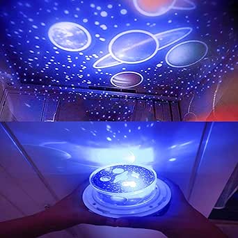 Star Night Light for Kids, Rotating Universe Night Light Projector ...