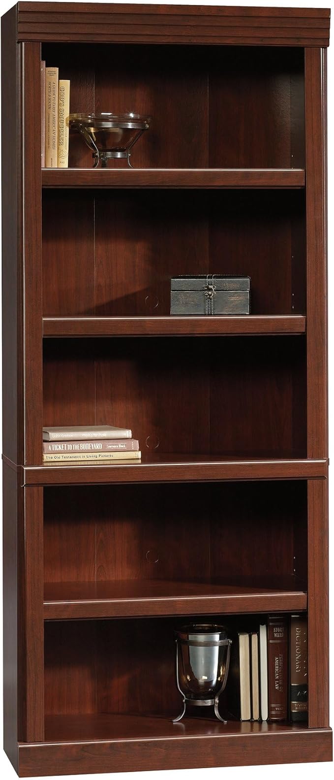 Amazon.com: Sauder Heritage Hill Library/ Book shelf, Classic Cherry ...