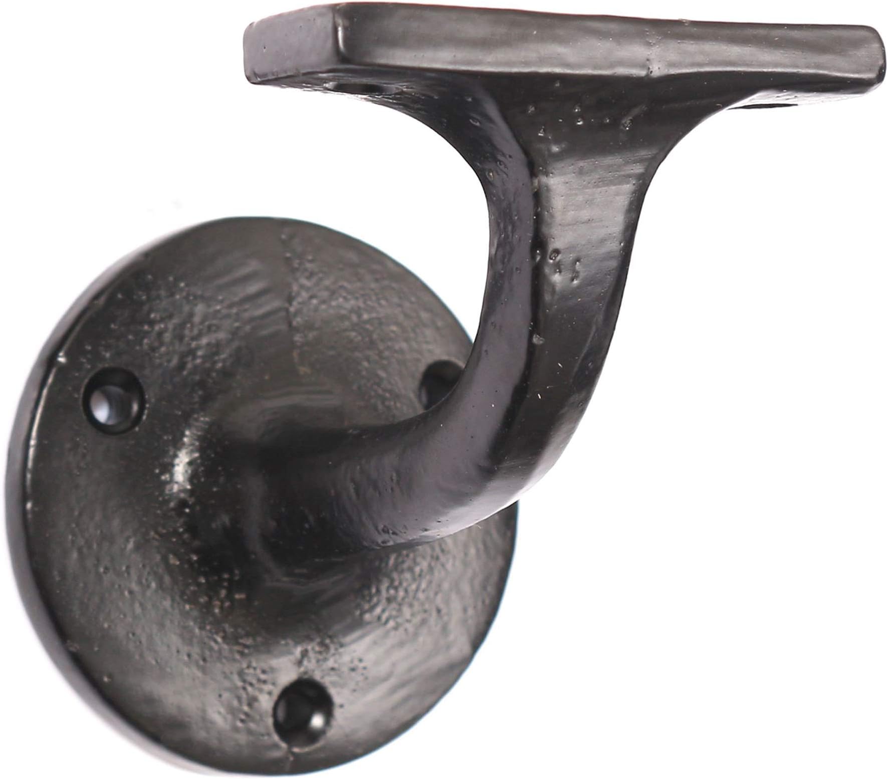 Hand Rail Brackets for Stairs- 6 Pcs Heavy Duty Black Handrail Brackets ...