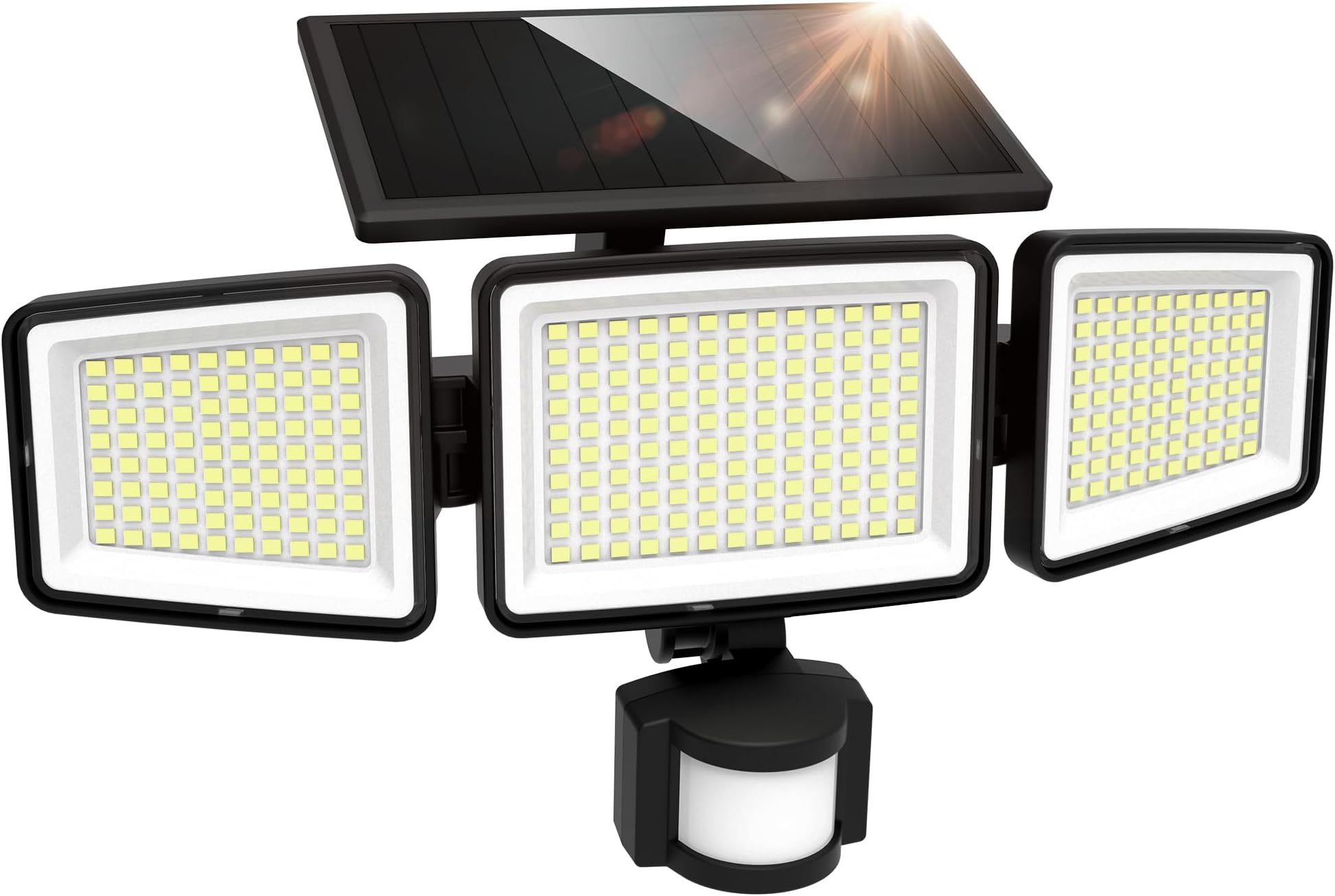 UME Solar Outdoor Lights 302 LED 3000LM, IP65 Waterproof Motion Sensor ...