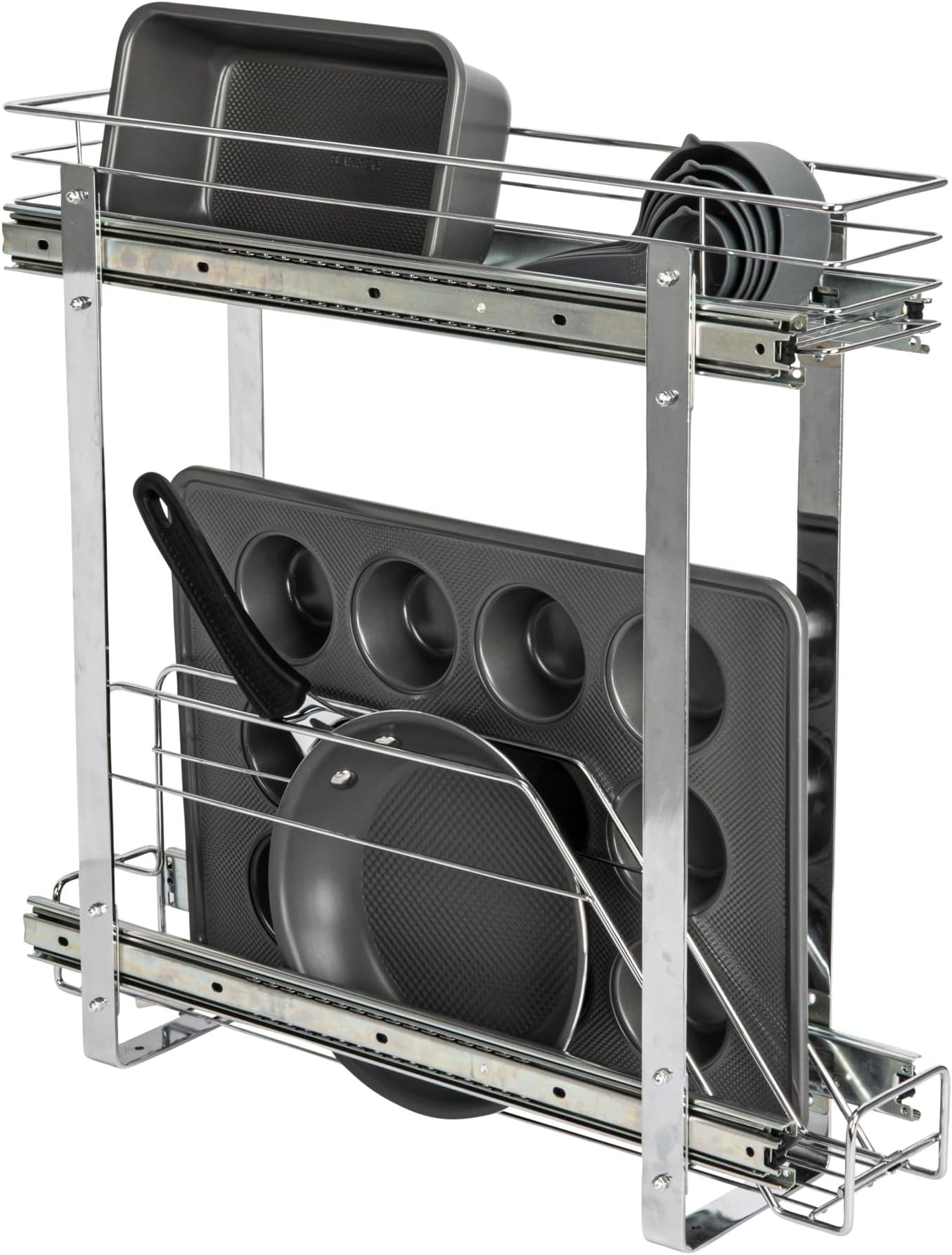 Amazon.com: Knape & Vogt KV Slide Out Tray Divider 3 divider unit ...