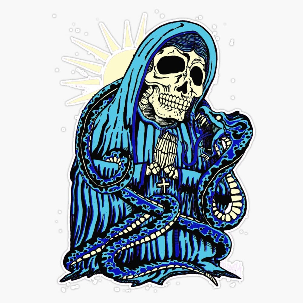 Amazon.com - SANTA MUERTE Sticker Bumper Sticker Vinyl Decal 5"
