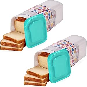 Buddeez Bread Buddy Bread Box Loaf Plastic Storage Container Holder for ...