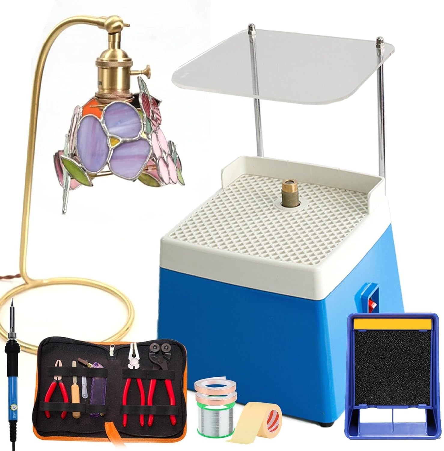Amazon.com: ZOCWJK Mosaic and Stained Glass Starter Kit,with Mini ...