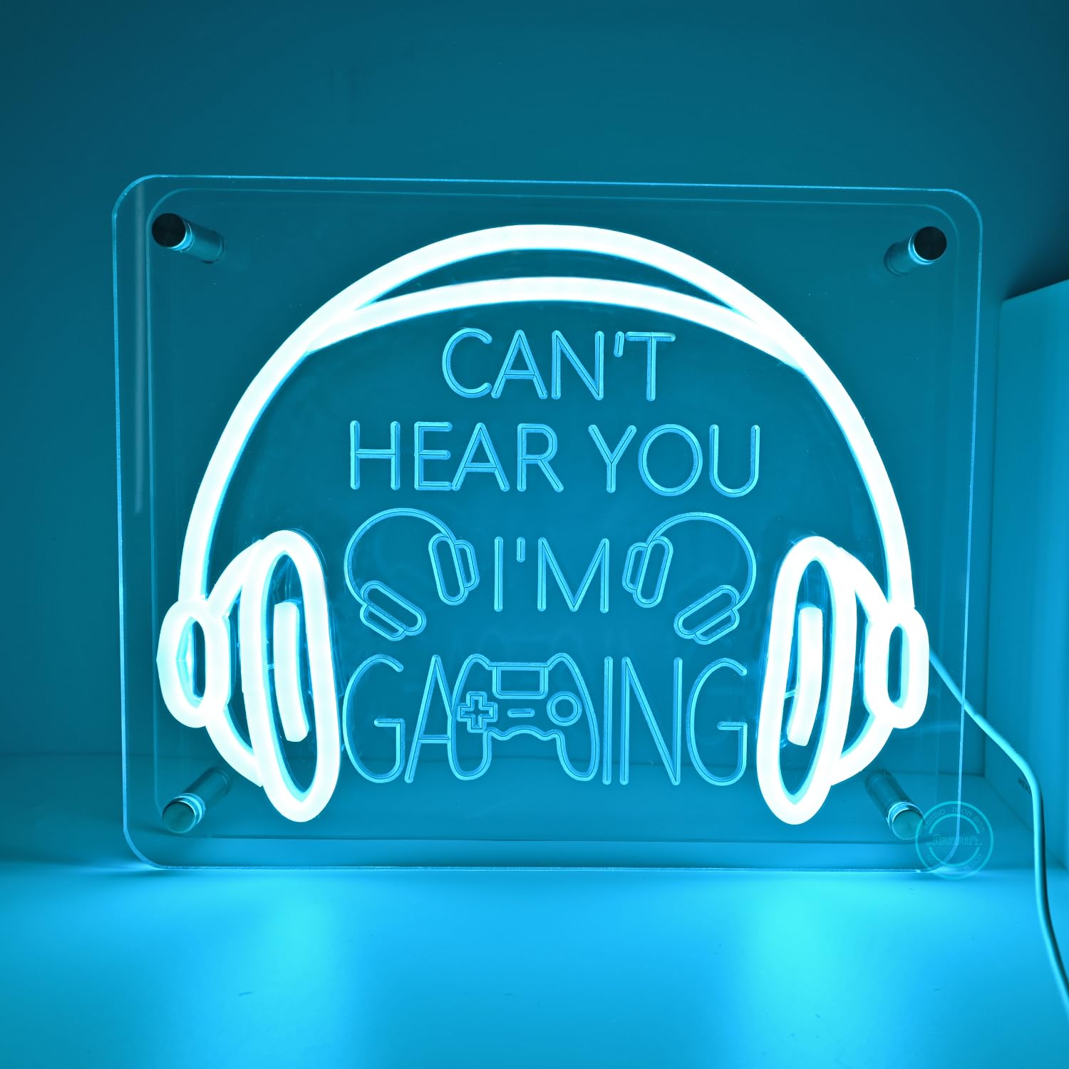 Amazon.com : Britrio Can't Hear You I'm Gaming Headset Neon Sign Light ...