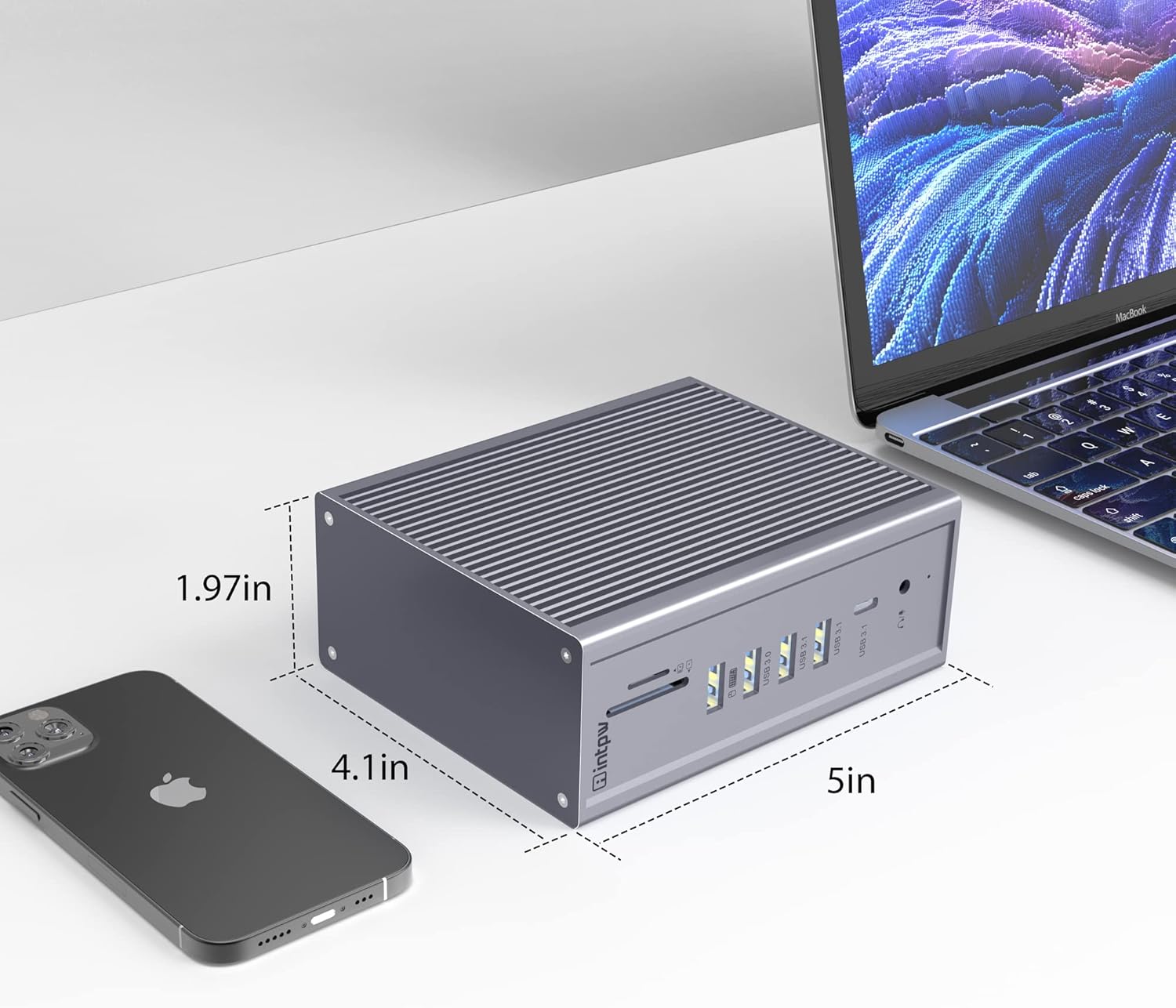 Buy INTPW USB C Docking Station 4K Triple Monitor, 16 in 1 Laptop ...