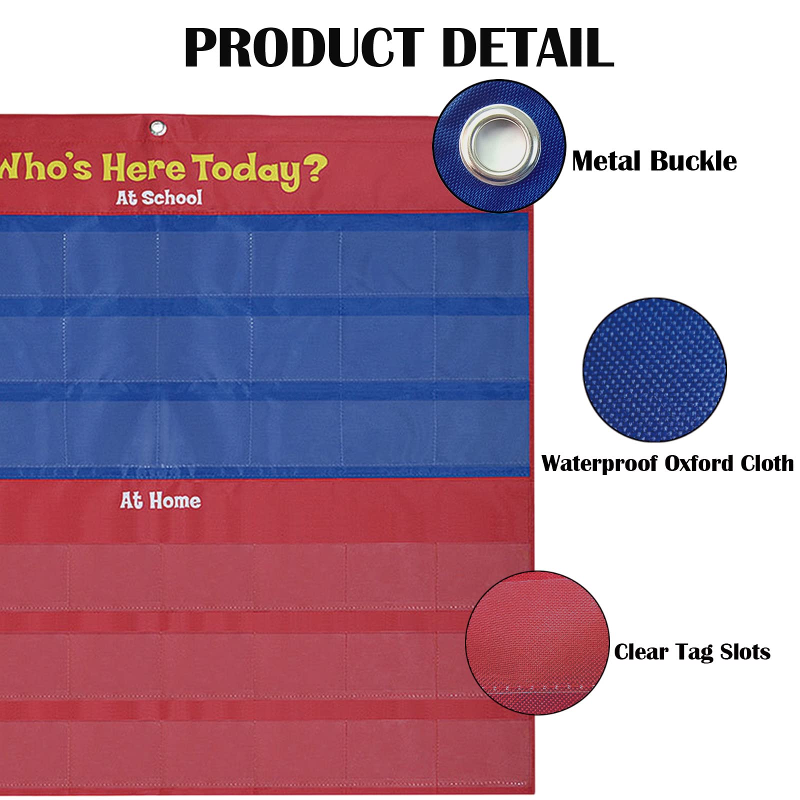 Snapklik.com : Attendance Pocket Chart For Preschool Classroom Wall ...