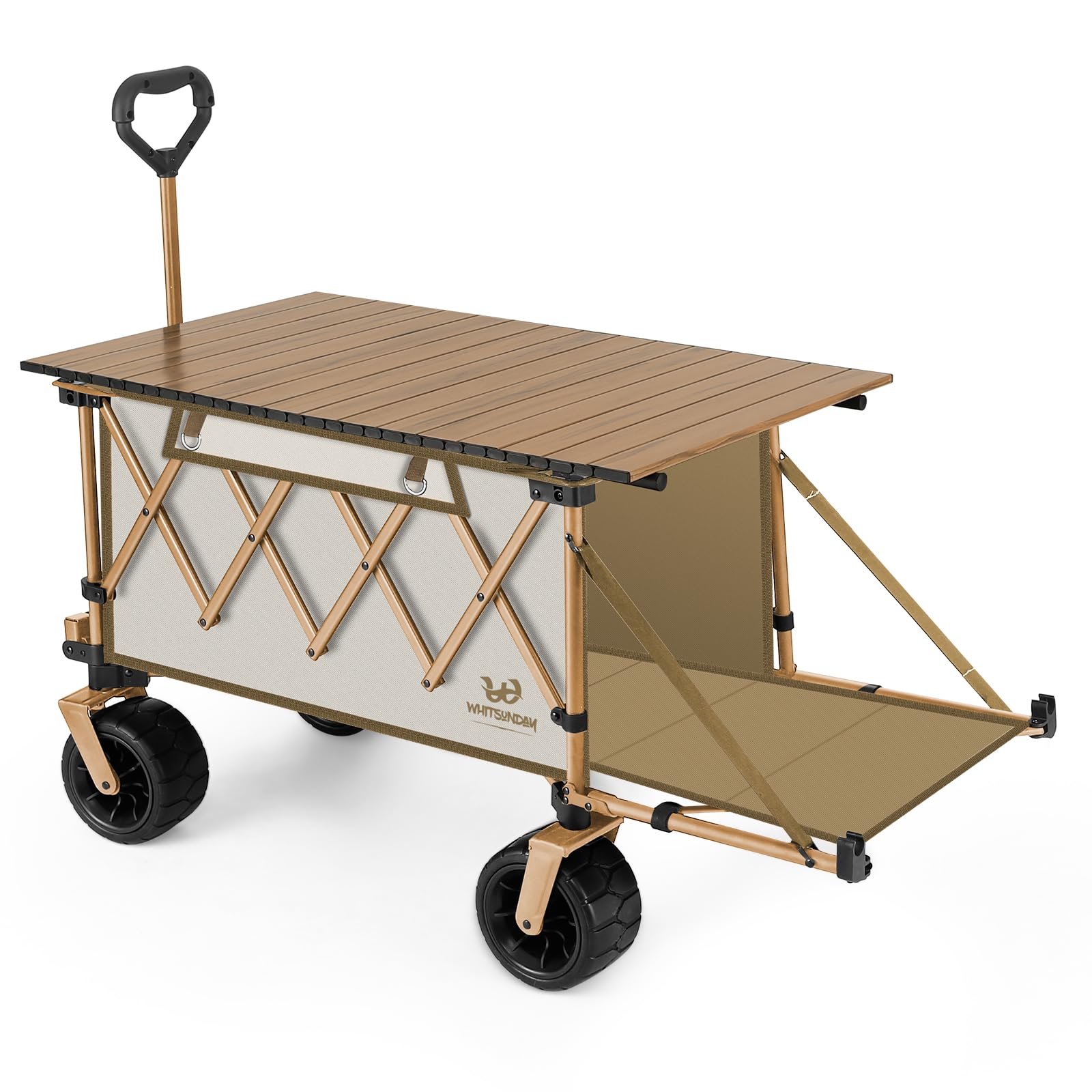 Amazon.com: Whitsunday Collapsible Folding Wagon with Table,Heavy Duty ...