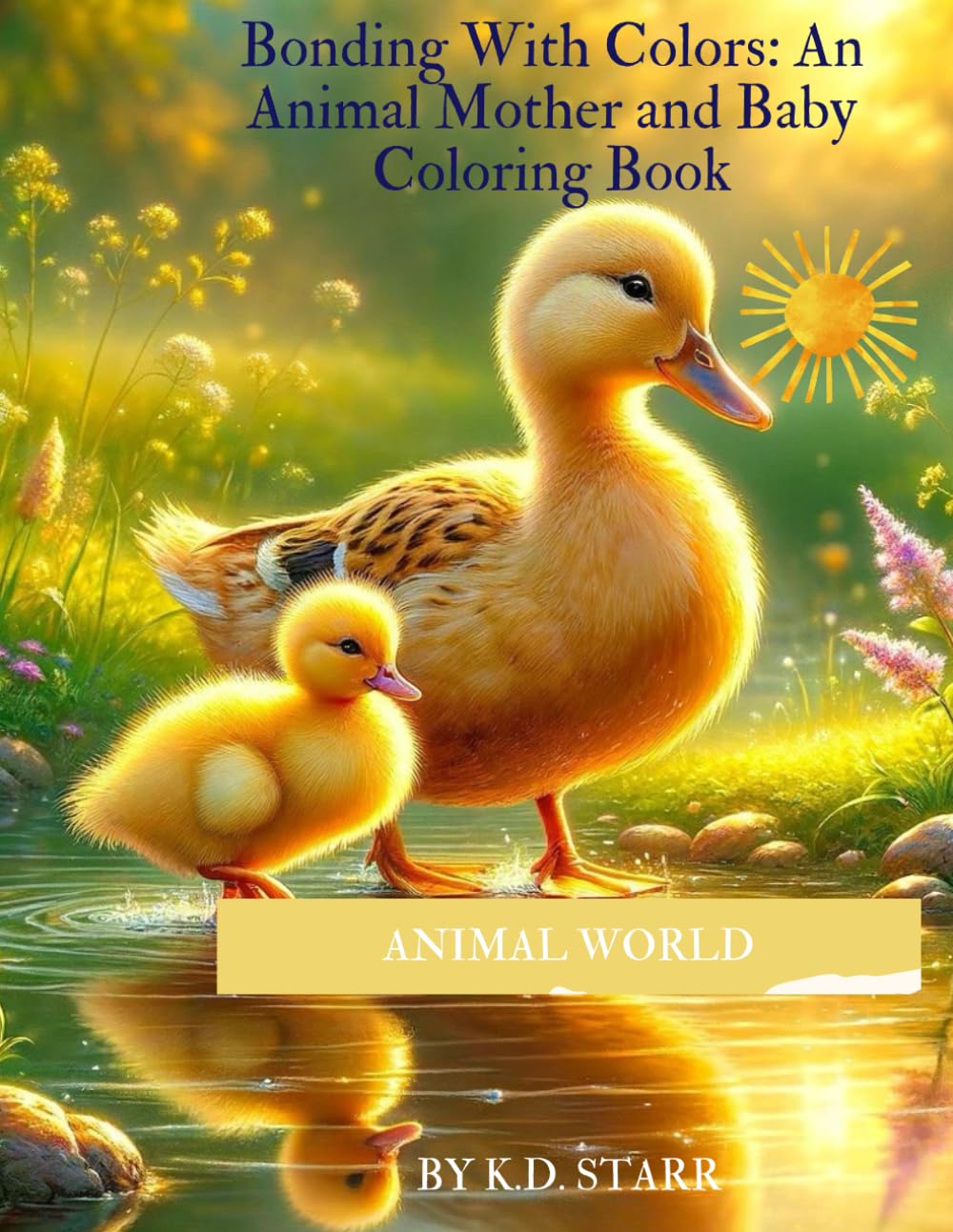Bonding with Colors: An Animal Mother and Baby Coloring Book: Starr, Ms ...