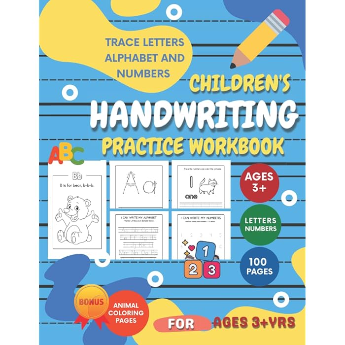 Buy Letter Tracing : Alphabet & Numbers Handwriting Practice Workbook ...
