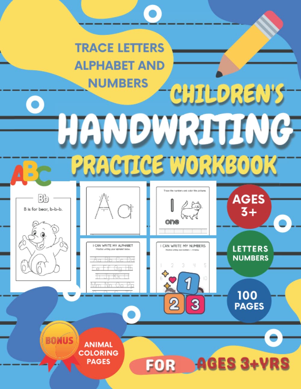Buy Letter Tracing : Alphabet & Numbers Handwriting Practice Workbook ...