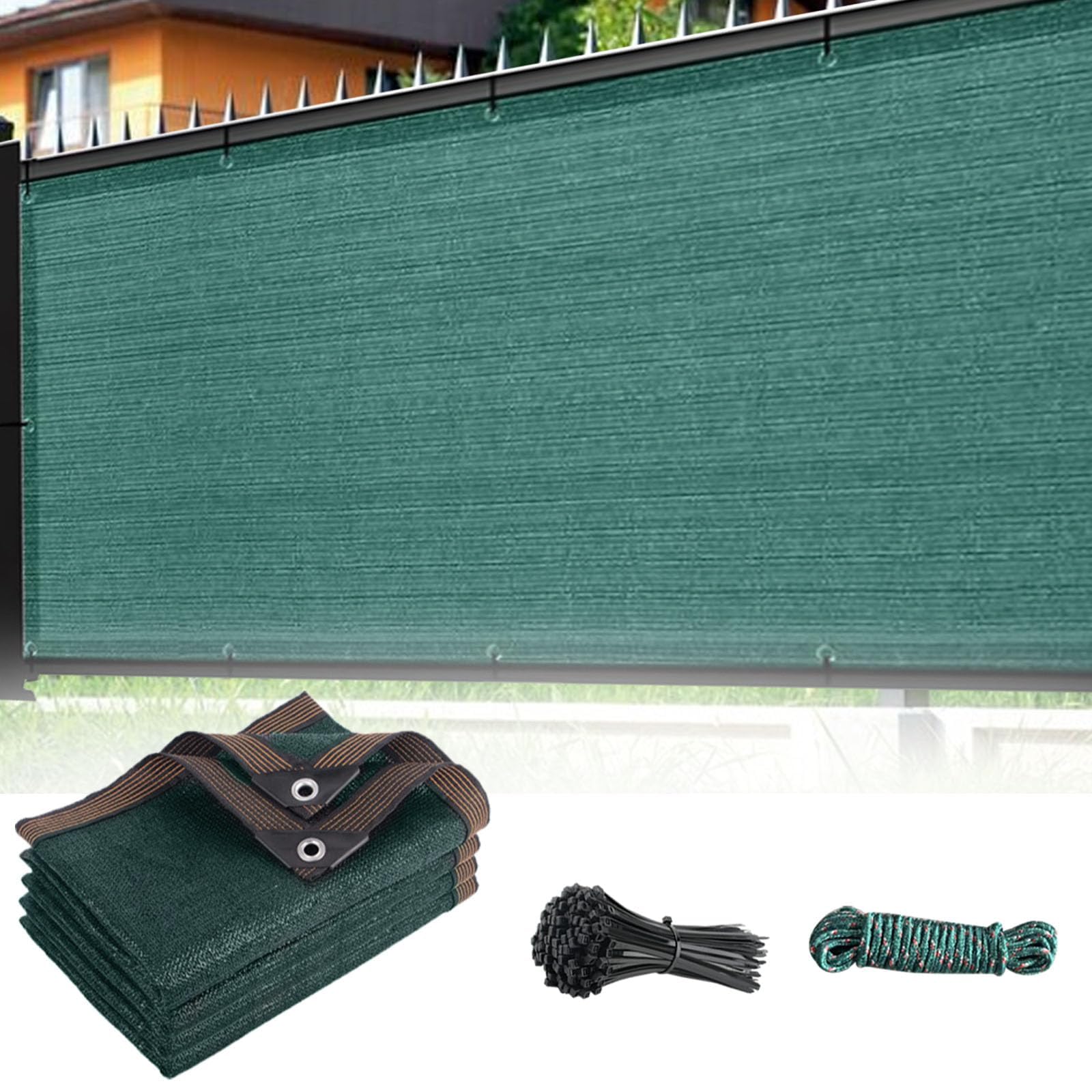 ToKinCen 2mx5m Garden Privacy Netting, Privacy Fence Screening 90% HDPE ...