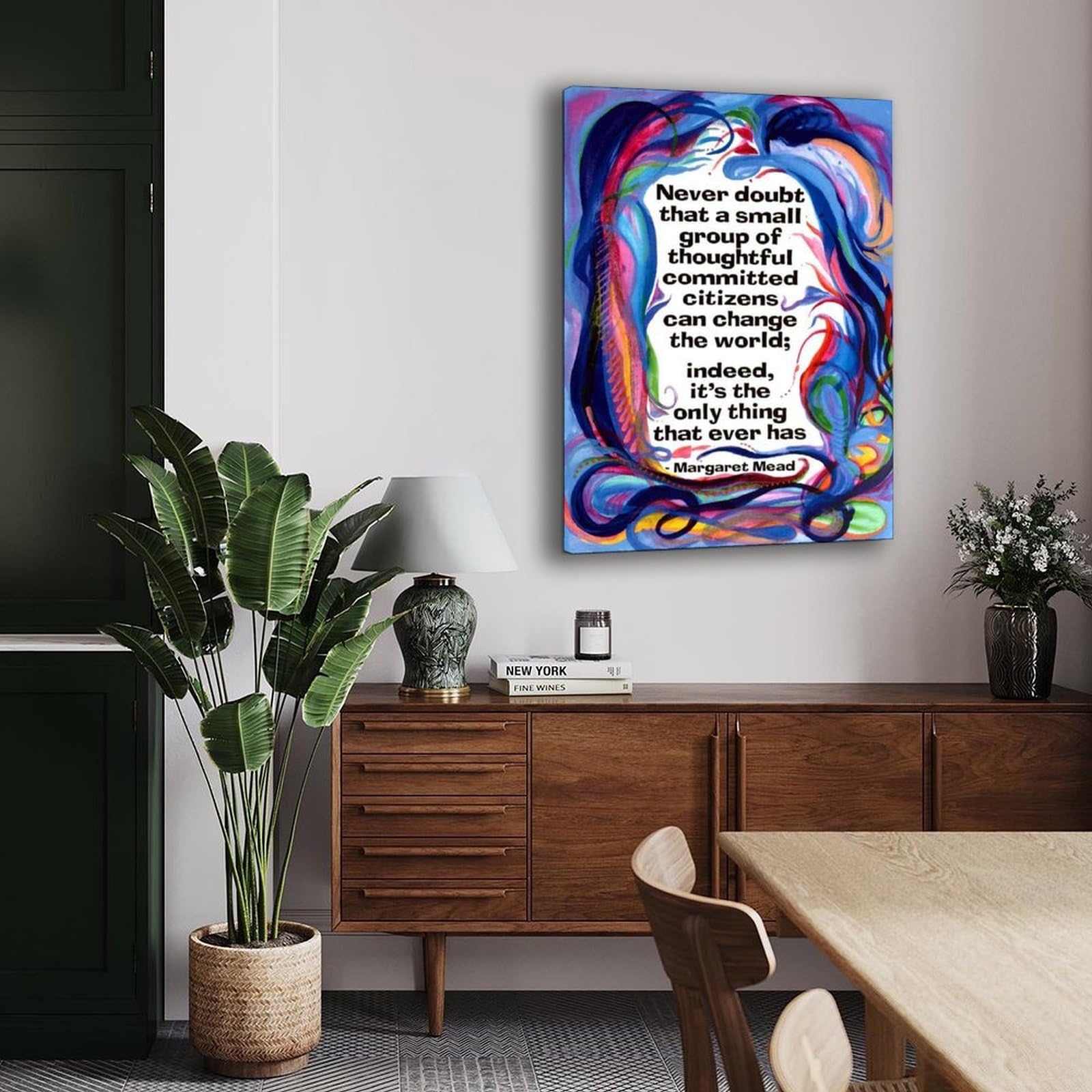 Mead Quotes Amazon.com: OUIDEV Margaret Mead Inspirational Quotes Art