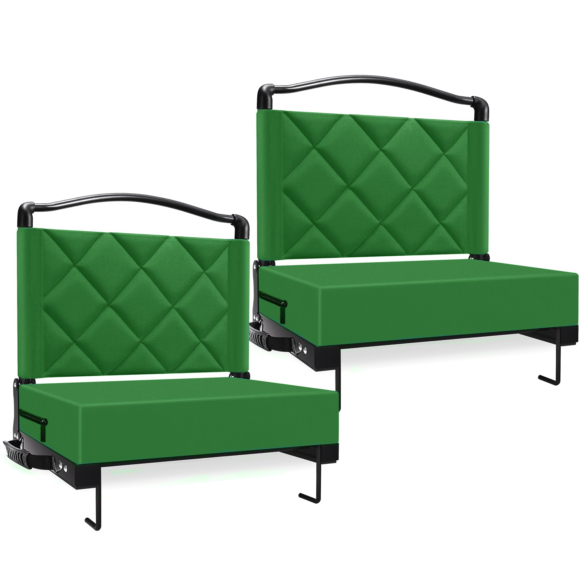 Amazon.com: Kaganoon 2pcs Stadium Seats with Back Support Cushion ...