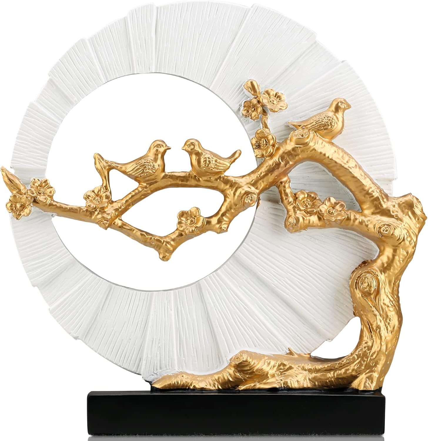 Amazon.com: DOVDOV Gold Bird Statue Decor, Gold and White Home Decor ...