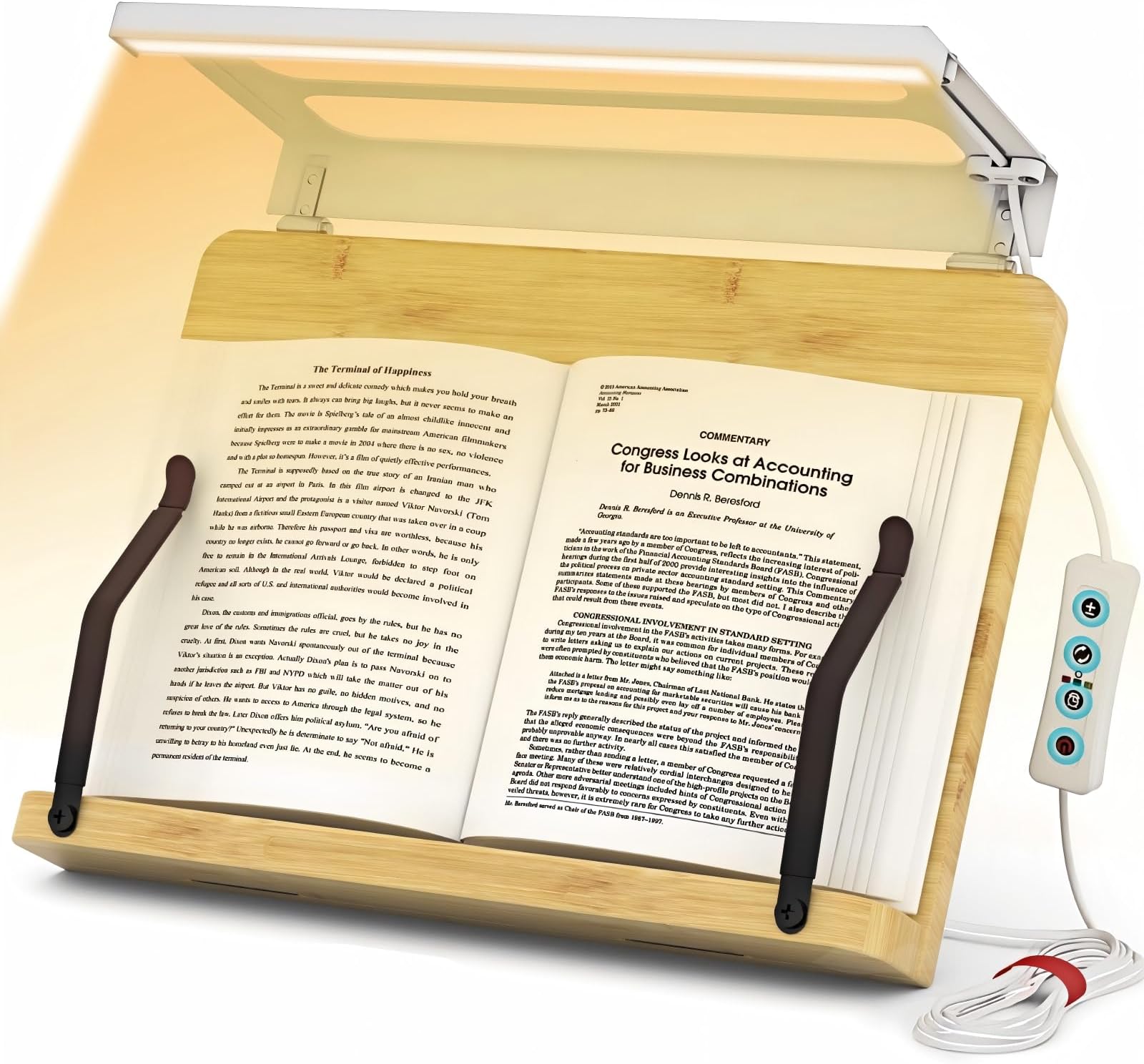 Amazon.com : Vigo Wood Book Stand with Storage, Book Holder, Reading ...