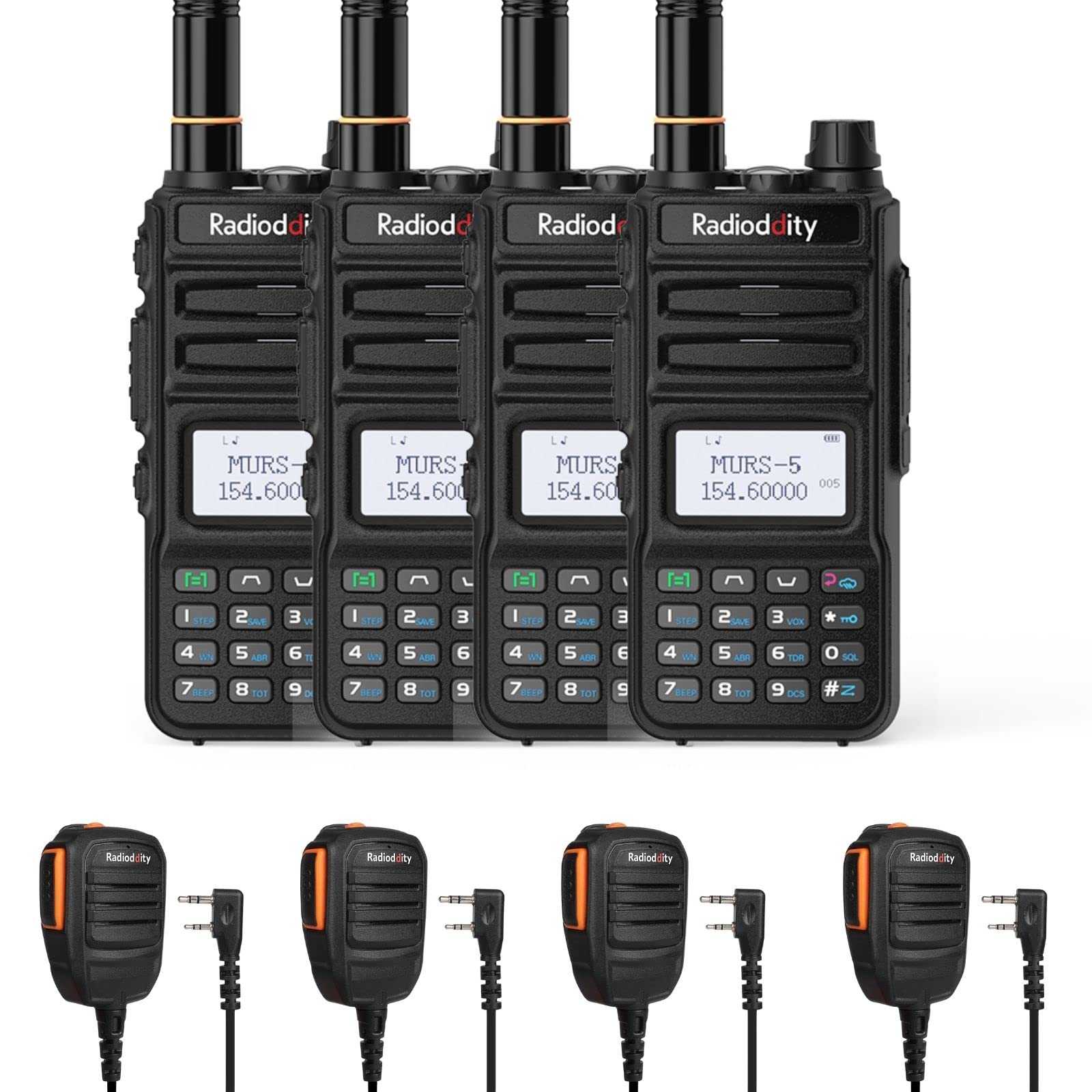Amazon.com: Radioddity MU-5 MURS Radio, License Free Two-Way Radio ...