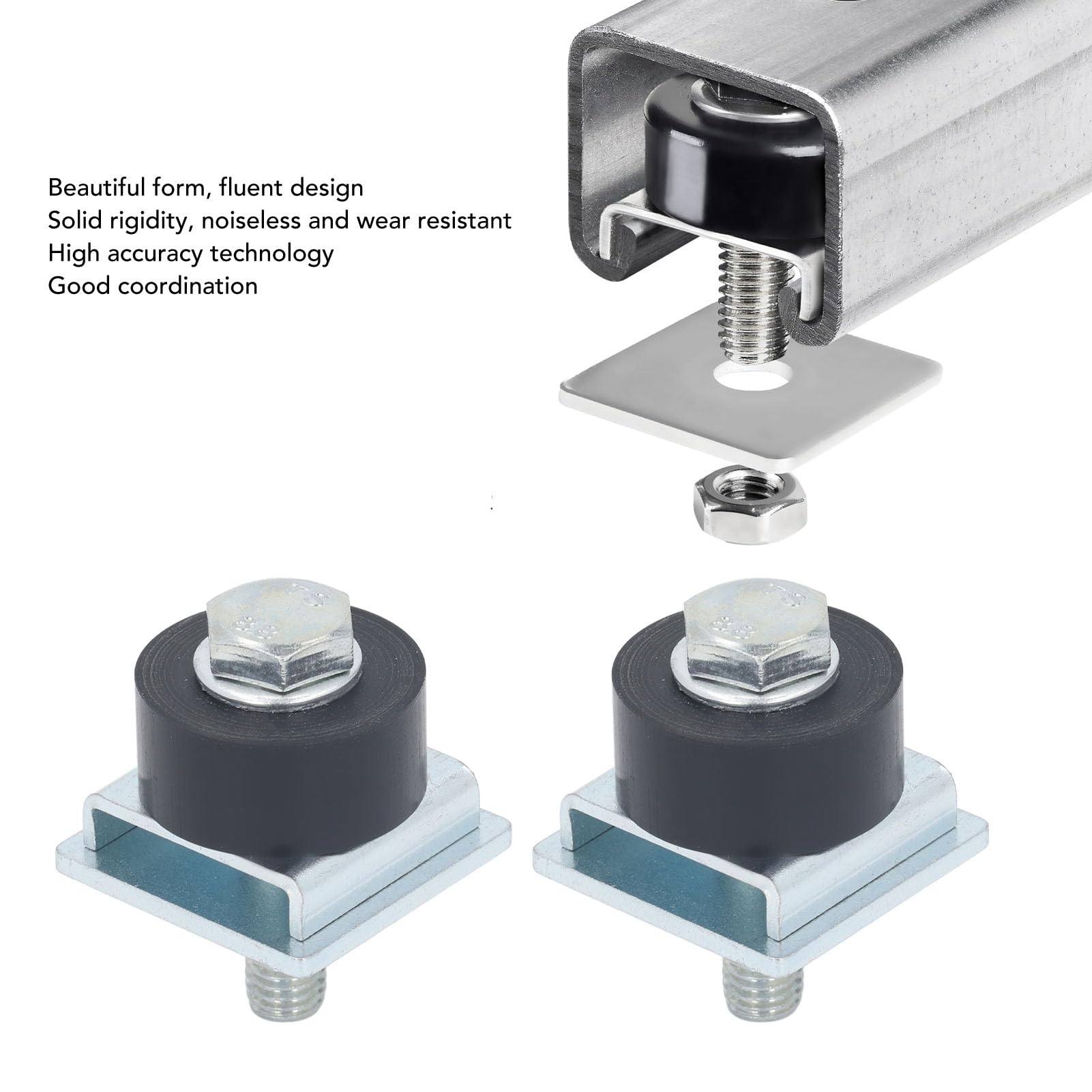 Meat Trolley Rail System Trolley Roller Wheels Limit Trolley Assembly ...