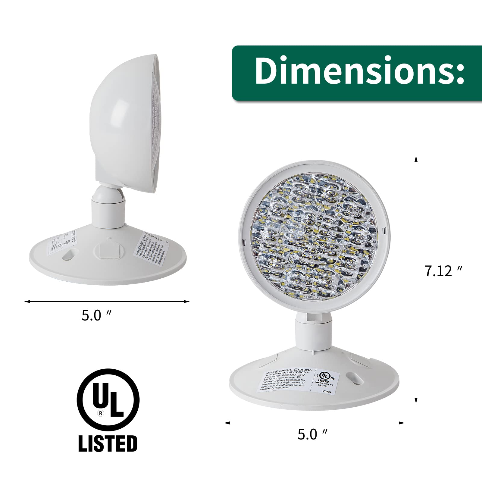 Snapklik.com : Emergency Remote Head Lighting, 1 Pack Single Head ...
