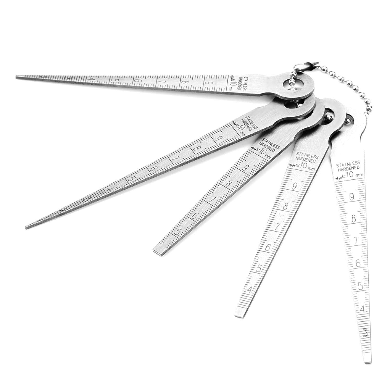 Feeler Gauge Stainless Steel Set - Metric Taper Gap Measuring Tool For ...