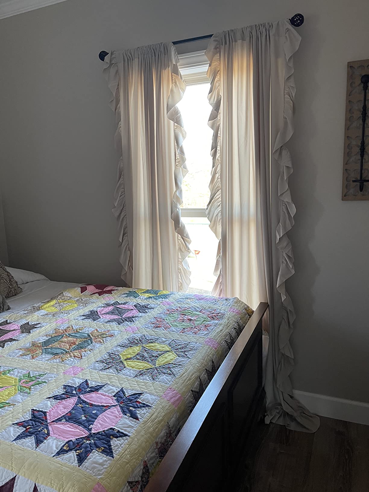 $4/mo - Finance Lush Decor Reyna White Window Panel Curtain Set for ...