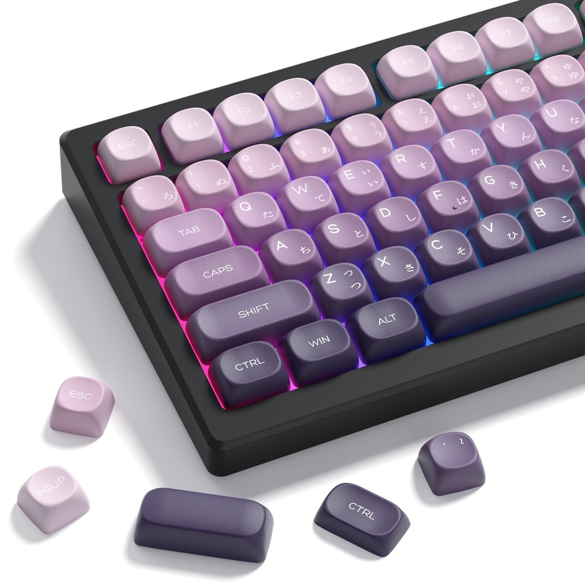 Amazon.com: Womier MOA Keycaps-Japanese Keycaps,PBT Keycaps 60 75 100 ...