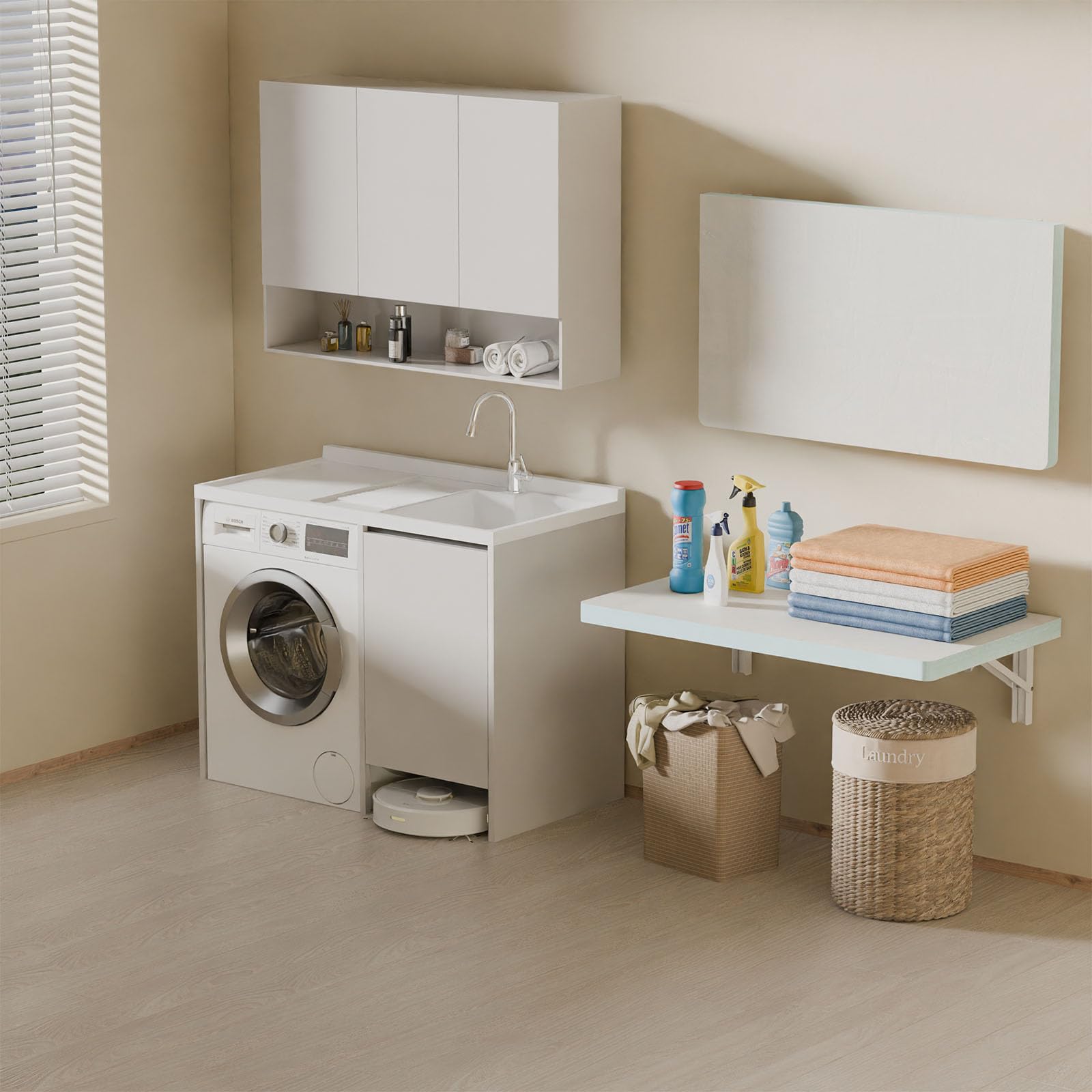 Wall Mount Fold Away Laundry Table Spence Wall Mounted Folding