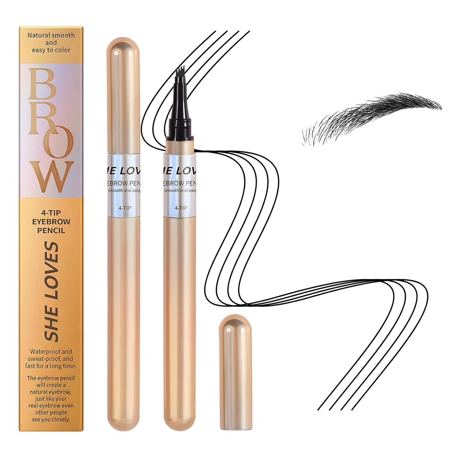 Amazon.com: Jgppe Magic Eyebrow Pencil, 2024 New 3D Microblading ...