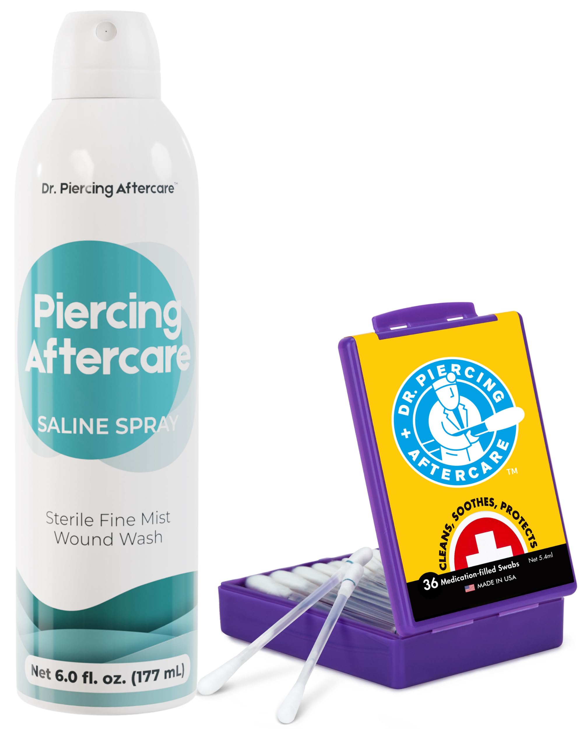 Buy DR. PIERCING AFTERCAREPiercing Aftercare Sterile Saline Spray and ...
