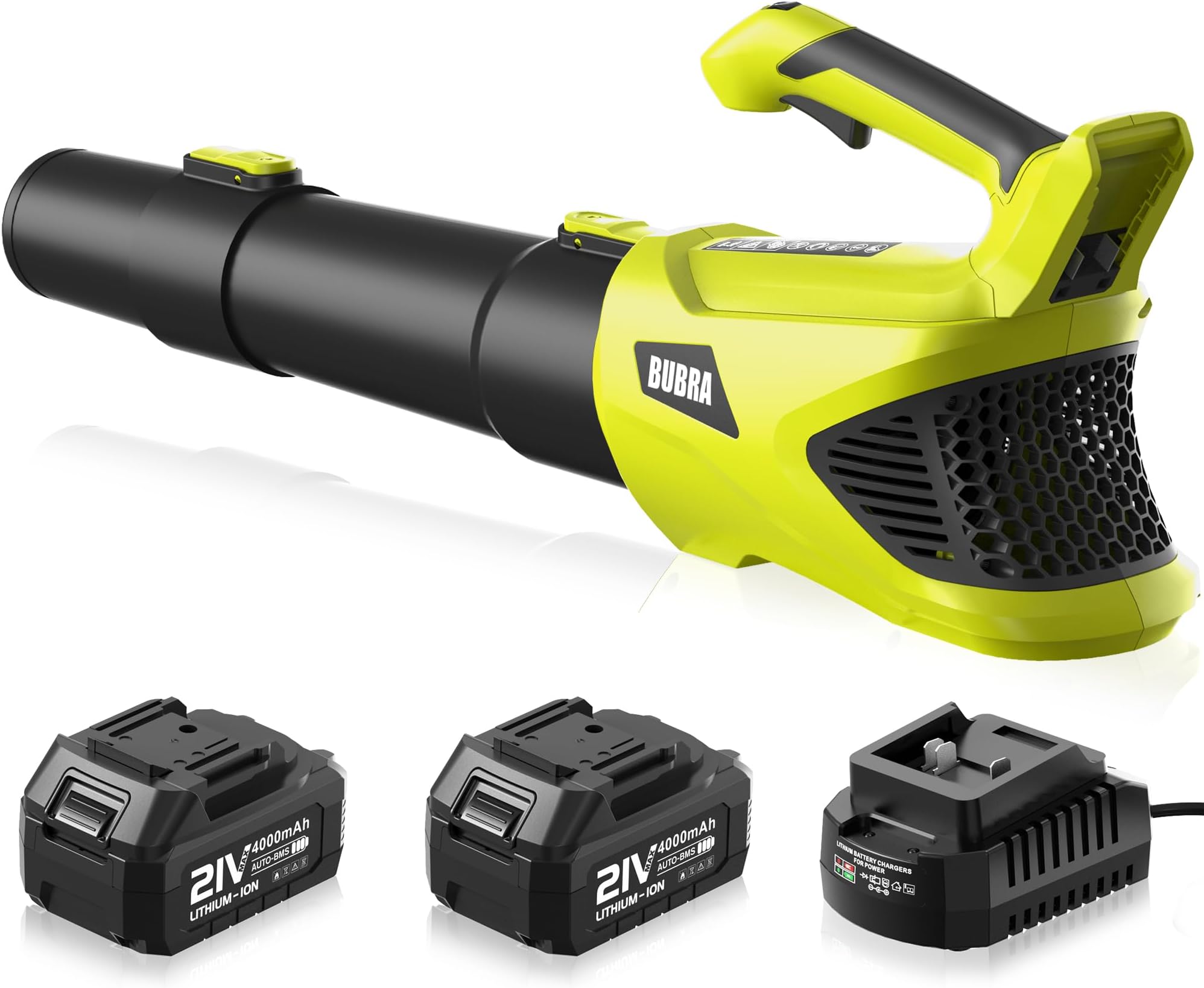 Amazon.com: 21V Leaf Blower Cordless with 2 Batteries and Charger, 2 ...